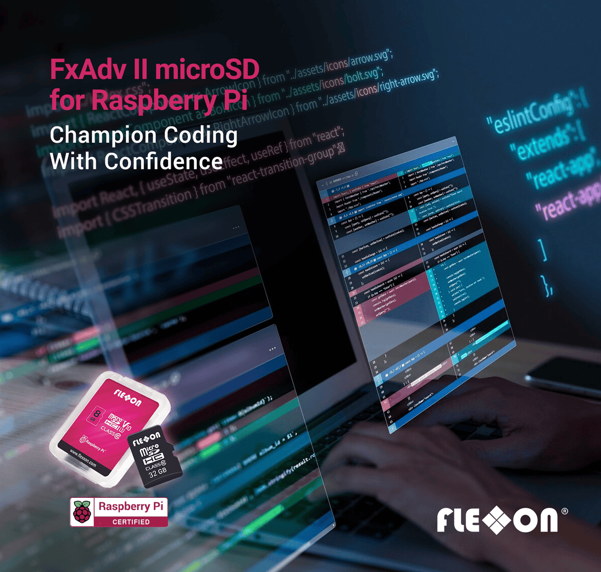 FxAdv II microSD Memory Card for Raspberry Pi (3D TLC) 32GB to 256GB — FLEXXON PTE LTD